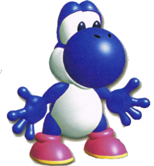 Gallery:Blue Yoshi - Super Mario Wiki, the Mario encyclopedia