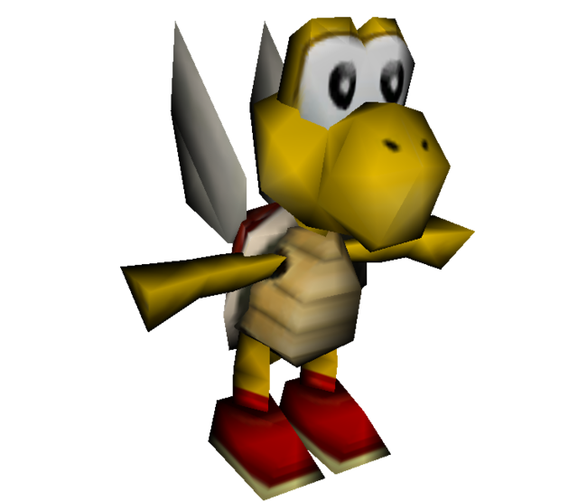 File:MKAGP2 Koopa Paratroopa Model.png - Super Mario Wiki, the Mario ...