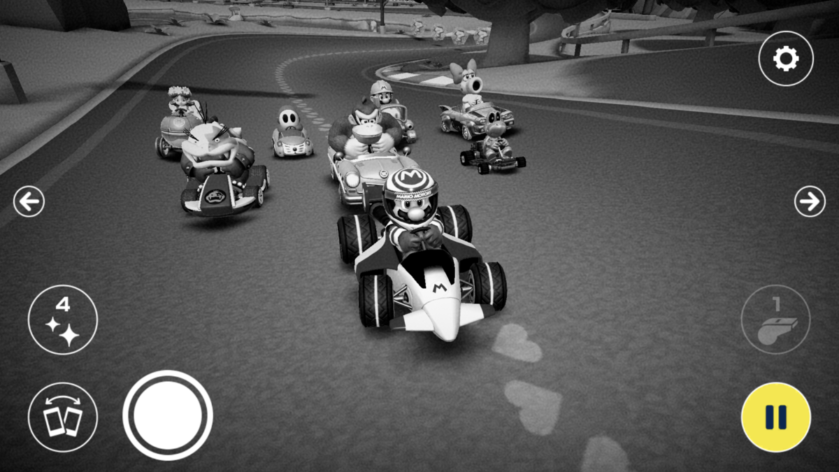 File:MKT Auto Mode Black and White.png - Super Mario Wiki, the Mario ...