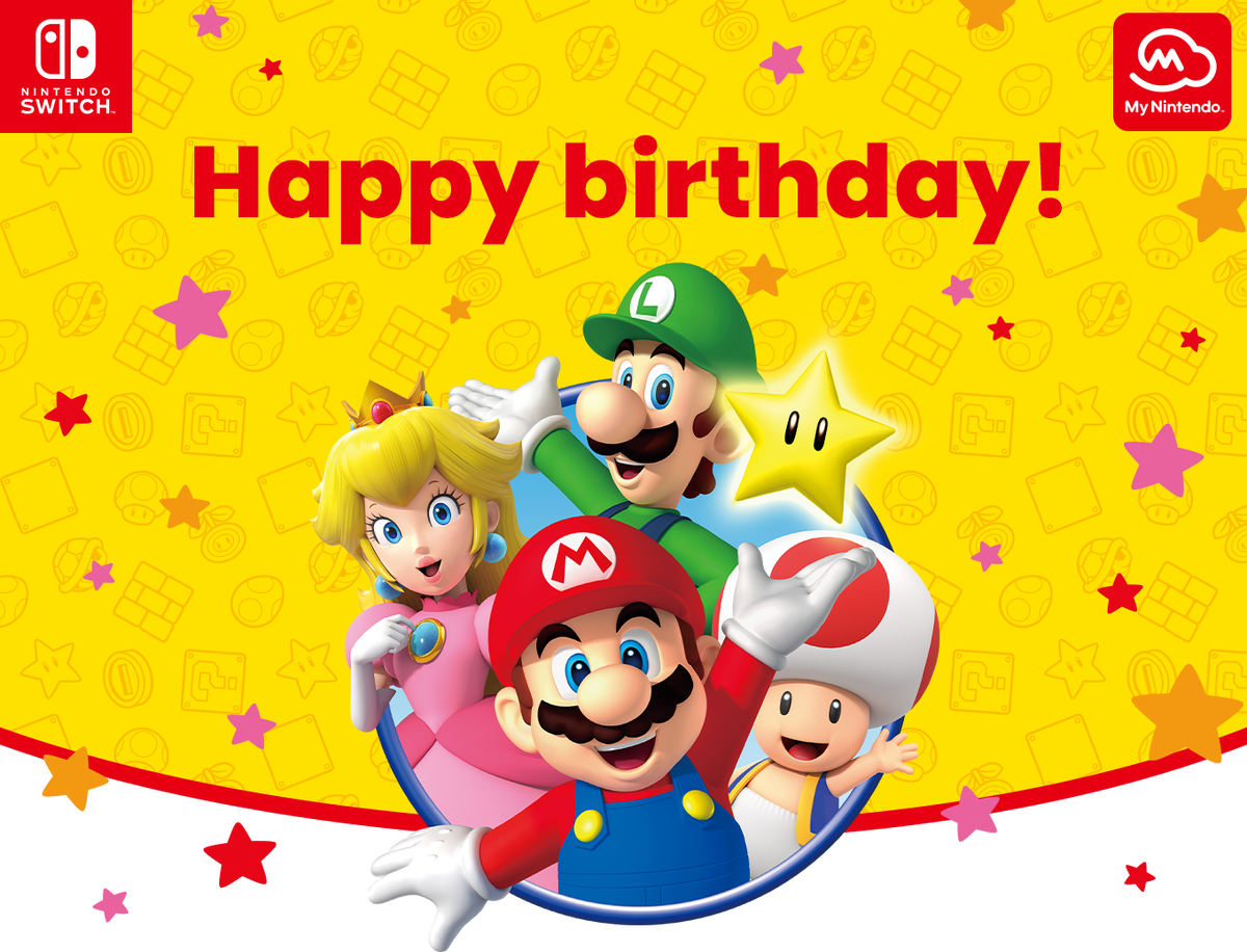 File:Group Stock Art Nintendo Happy Birthday Email.png - Super Mario ...