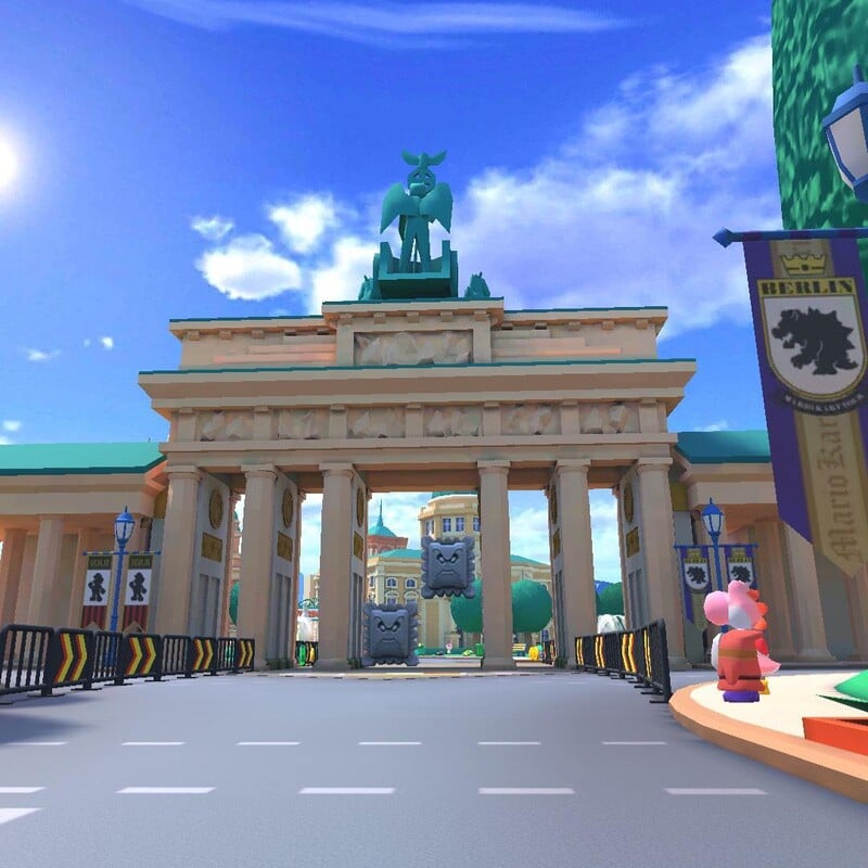 File:MKT Berlin Byways Brandenburg Gate.jpg - Super Mario Wiki, the ...