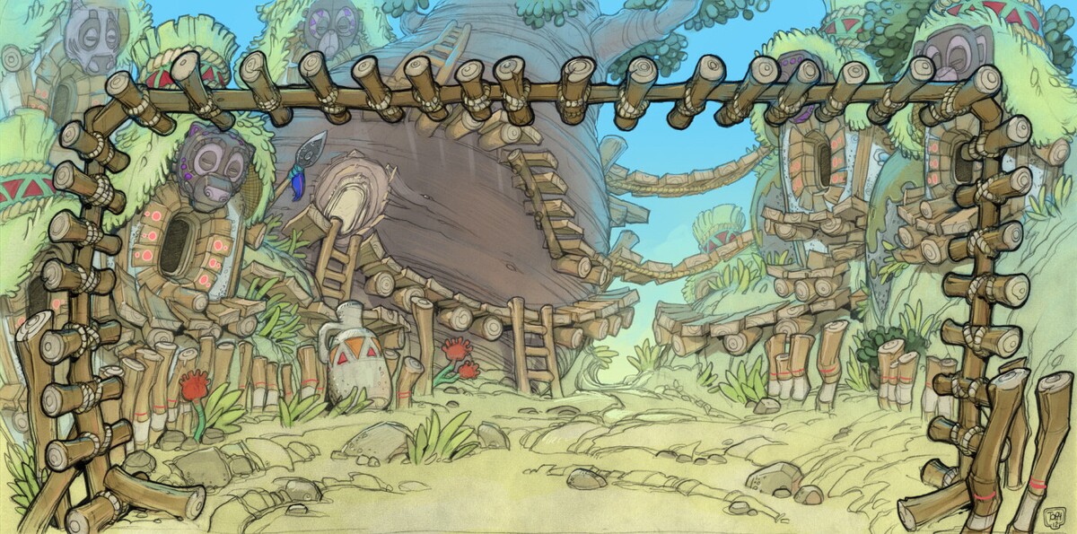 File:Gorham Toph DKCTF concept art Triple Trouble.jpg - Super Mario ...