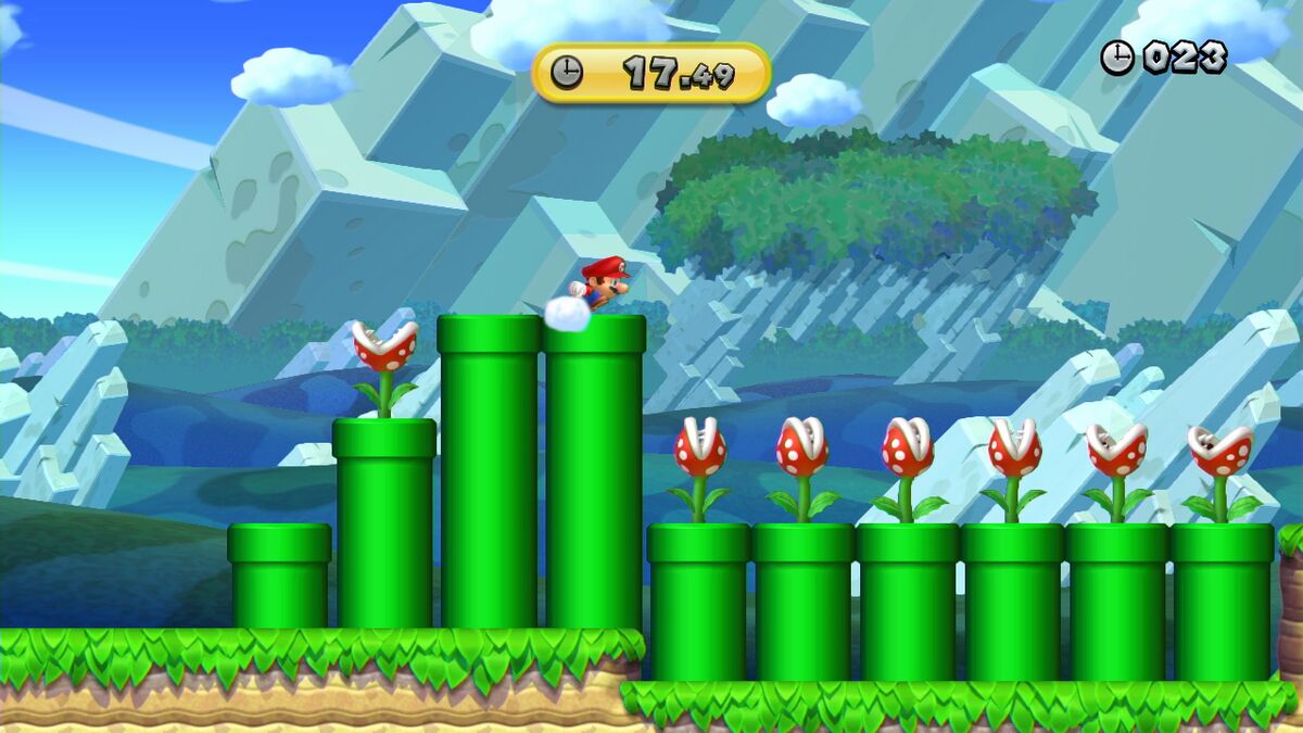 File:NSMBU Prerelease Time Attack.jpg - Super Mario Wiki, the Mario ...