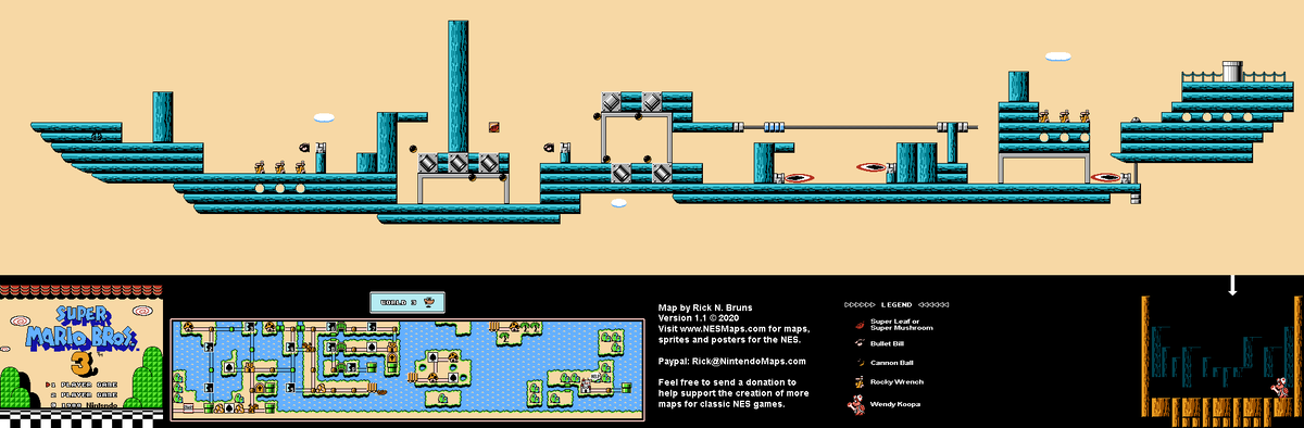 File:SMB3 World 3-A Map.png - Super Mario Wiki, the Mario encyclopedia