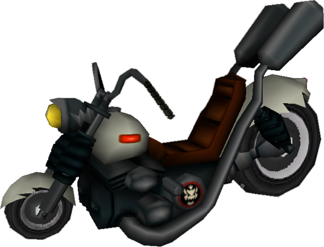 File:Wario Bike (Dry Bowser) Model.png - Super Mario Wiki, the Mario ...