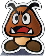 Paper Goomba - Super Mario Wiki, the Mario encyclopedia