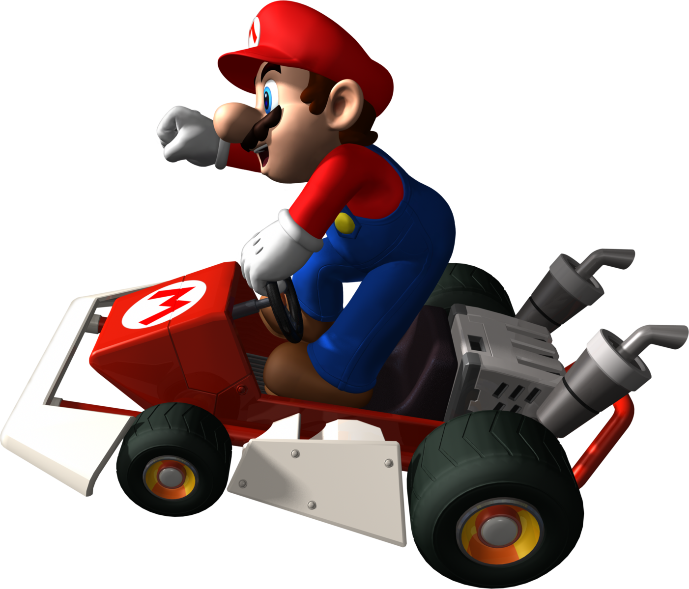 File:MKDS Mario and Standard Kart Side View.png - Super Mario Wiki, the ...