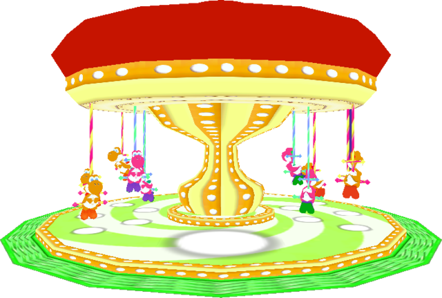 File:Yoshi-Go-Round Model.png - Super Mario Wiki, the Mario encyclopedia