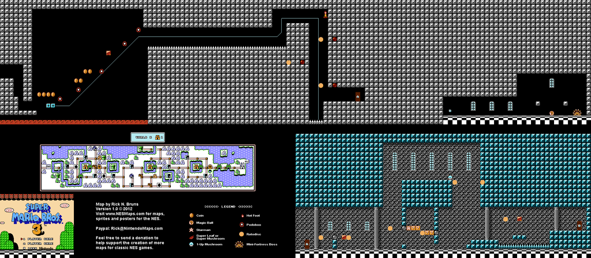 File:SMB3 World 6-fortress 1 Map.png - Super Mario Wiki, the Mario ...