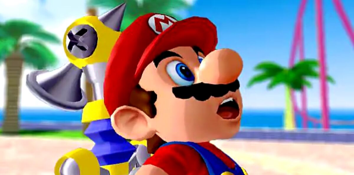 File:SMS Mario surprised.jpg - Super Mario Wiki, the Mario encyclopedia