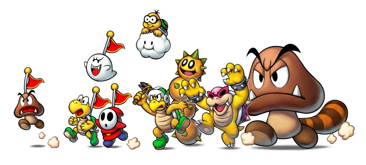 File:MLSSBMMinionsPlusRoy.png - Super Mario Wiki, the Mario encyclopedia