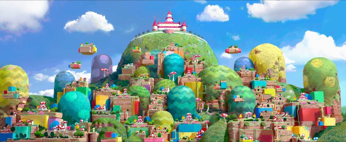 File:TSMBM Mushroom Kingdom Concept Art 1.jpg - Super Mario Wiki, the ...