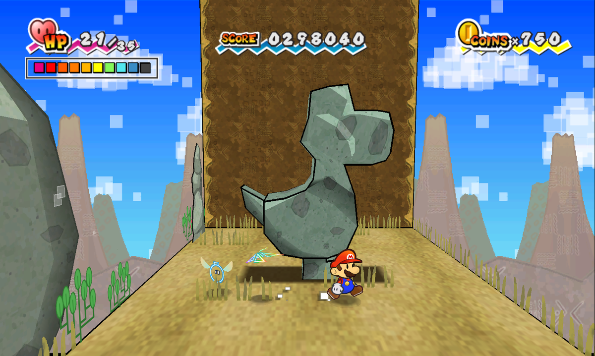 File:SPM Stone Tablet Location.png - Super Mario Wiki, the Mario ...