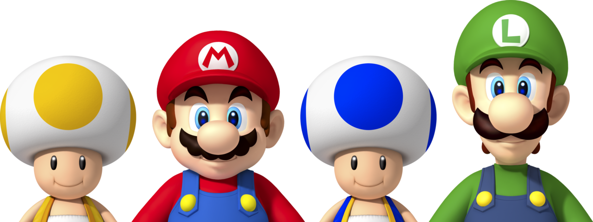 File:NSMBU Characters Artwork.png - Super Mario Wiki, the Mario ...