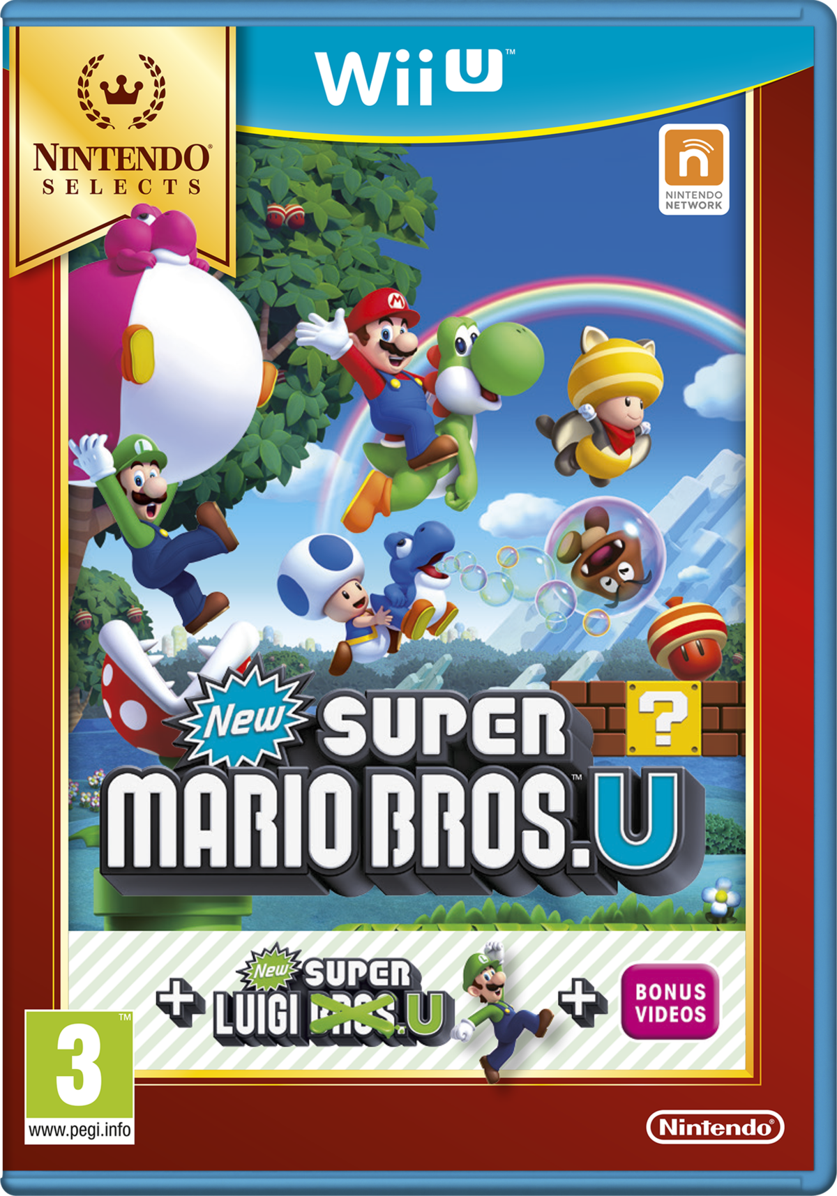 File:NSMBU Nintendo Selects UK box.png - Super Mario Wiki, the Mario ...