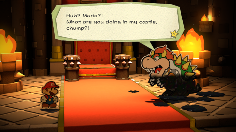File:PMCS Black Bowser's Castle Bowser surprised.png - Super Mario Wiki ...
