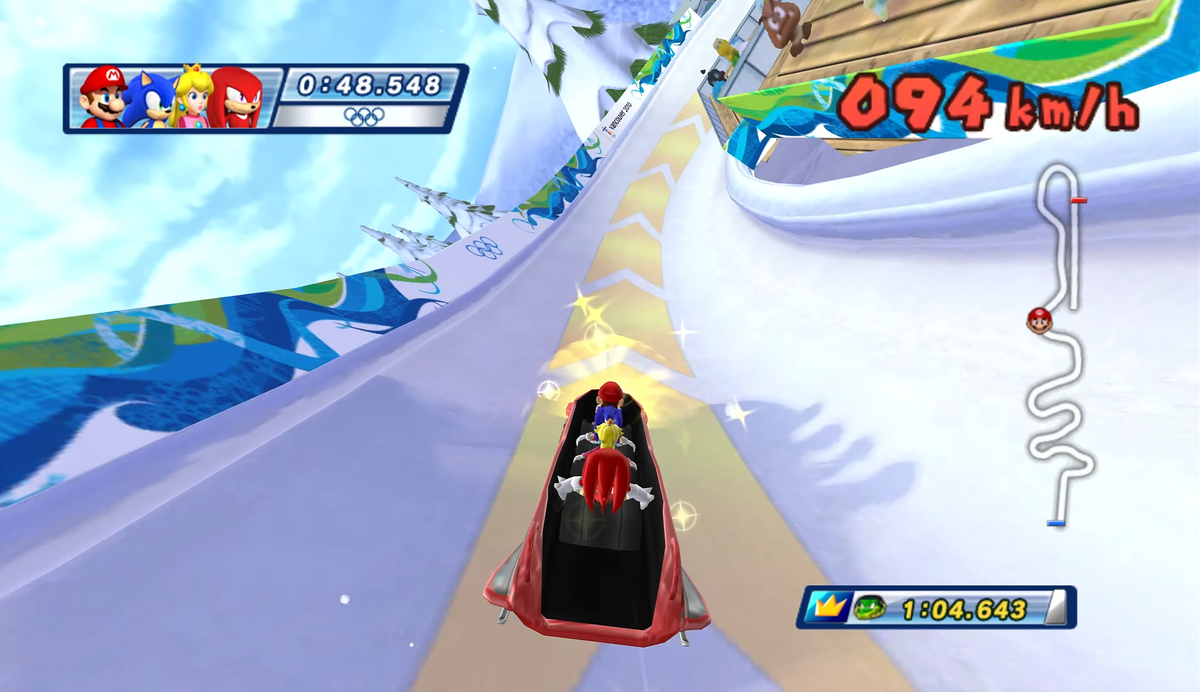 Bobsleigh (Mario & Sonic at the Olympic Winter Games for Wii) - Super ...