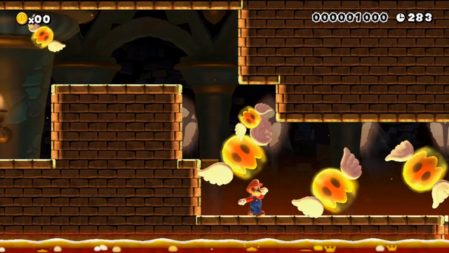 Zigzag Lava Bubbles (level) - Super Mario Wiki, the Mario encyclopedia