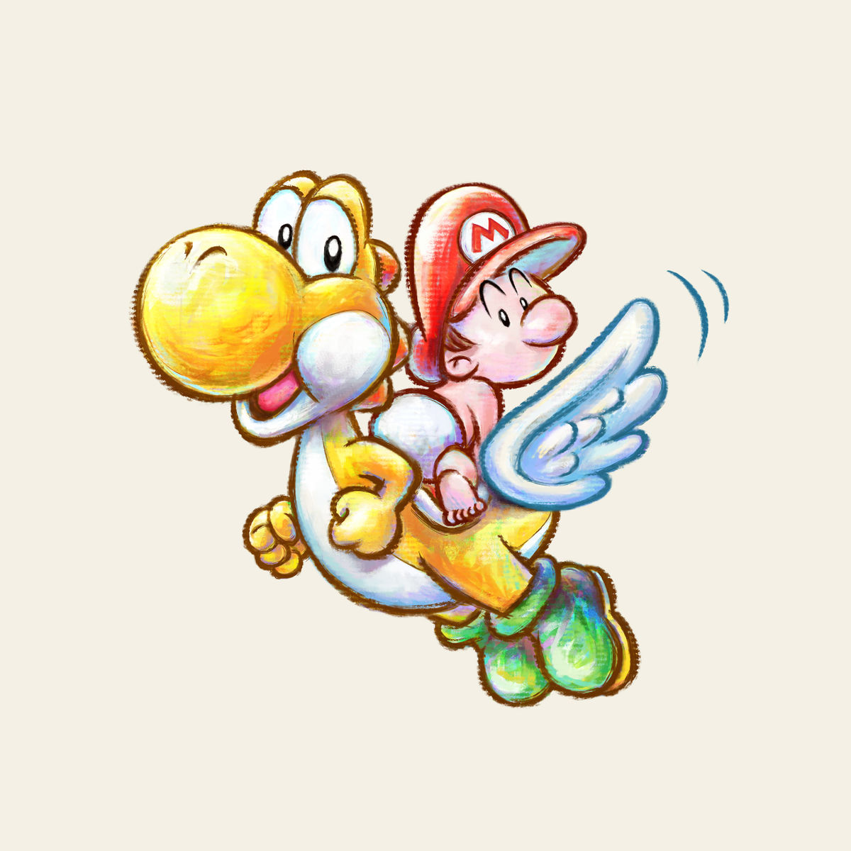 File:Yellow Yoshi Artwork - Yoshi's New Island.jpg - Super Mario Wiki ...