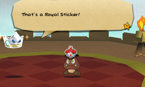 Royal Sticker - Super Mario Wiki, the Mario encyclopedia