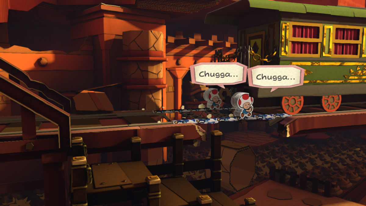 File:PMCS Kiwano Temple Toads pushing train.png - Super Mario Wiki, the ...