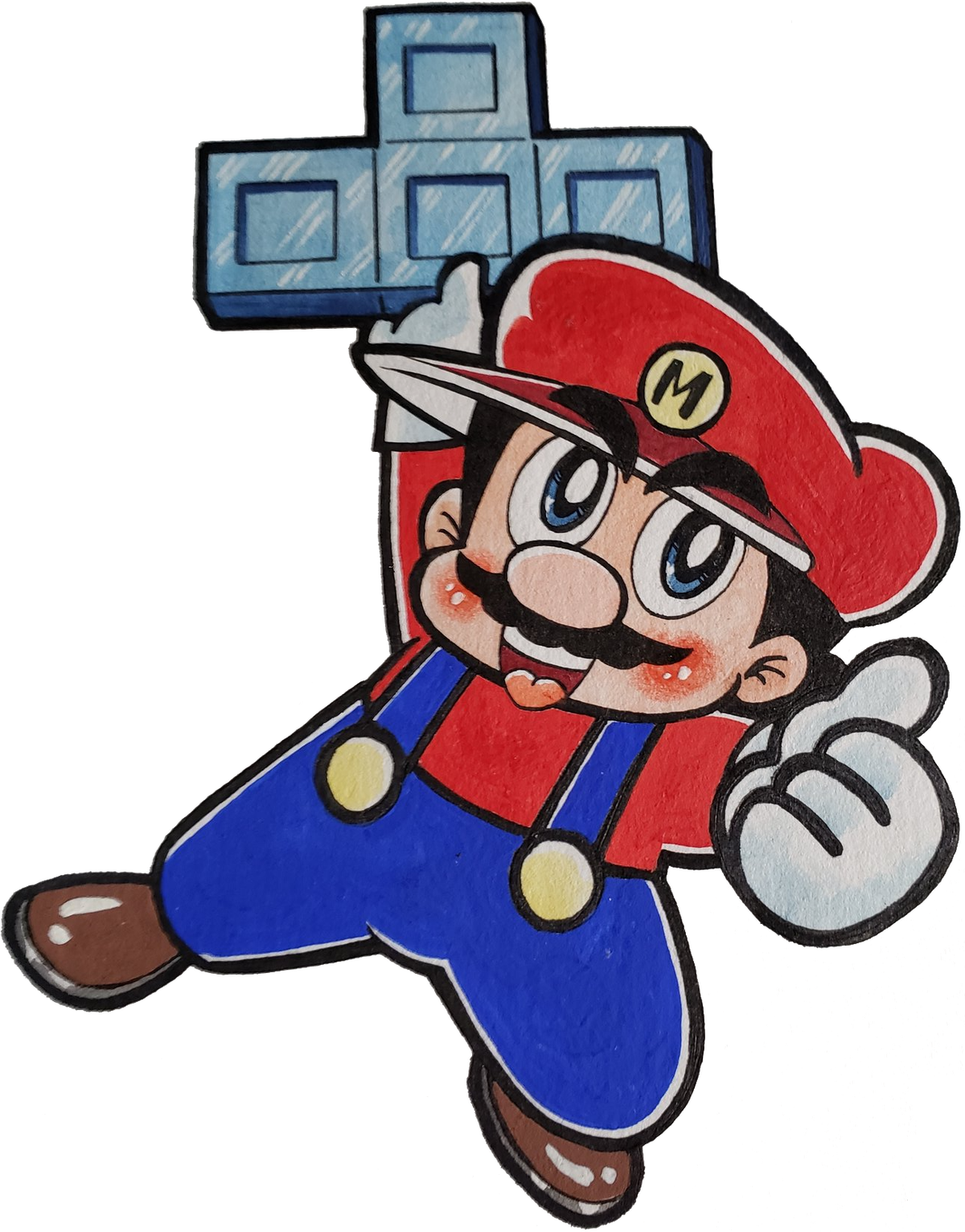 File:Mario with Tetriminos 5 KC Mario.png - Super Mario Wiki, the Mario ...