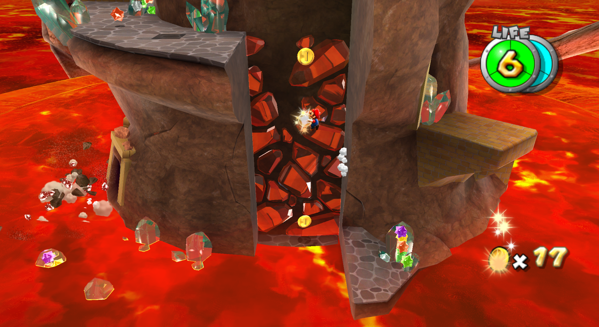 File:SMG Lava Spire Crystals.png - Super Mario Wiki, the Mario encyclopedia