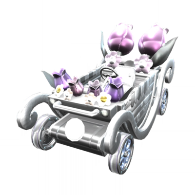 Silver Flower Kart - Super Mario Wiki, the Mario encyclopedia