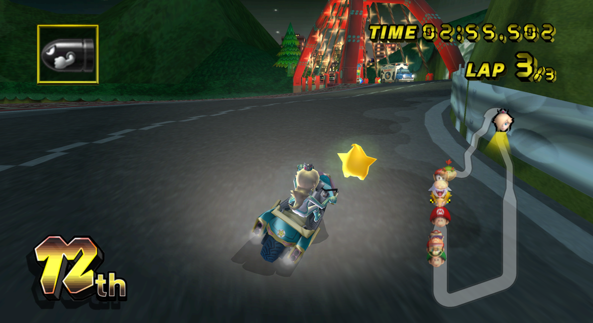 File:MKW Moonview Highway Red Bridge.png - Super Mario Wiki, the Mario ...