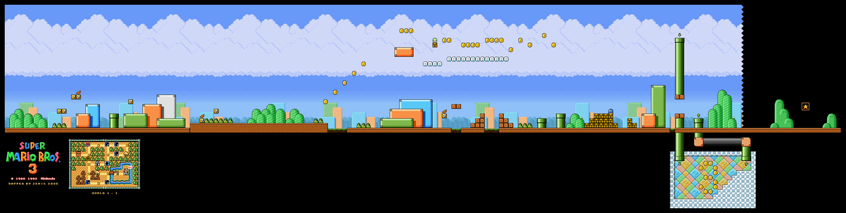 File:SMAS SMB3 World 1-1 Map.png - Super Mario Wiki, the Mario encyclopedia