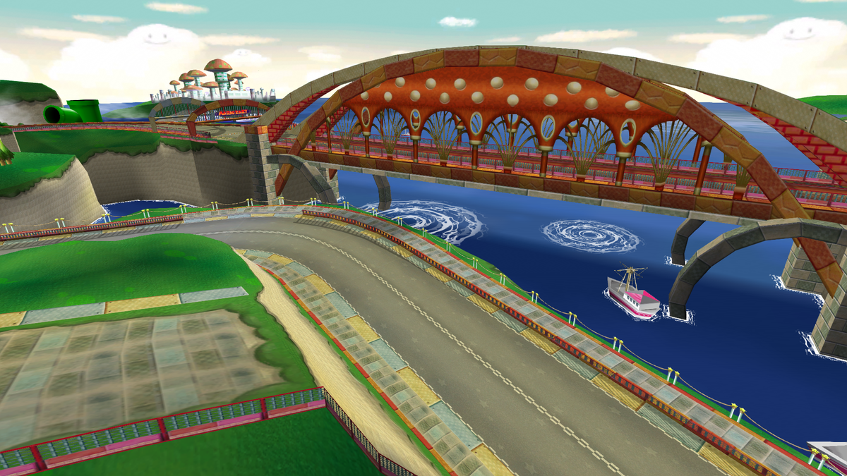 File:MKDD MushroomBridge noclip.png - Super Mario Wiki, the Mario ...