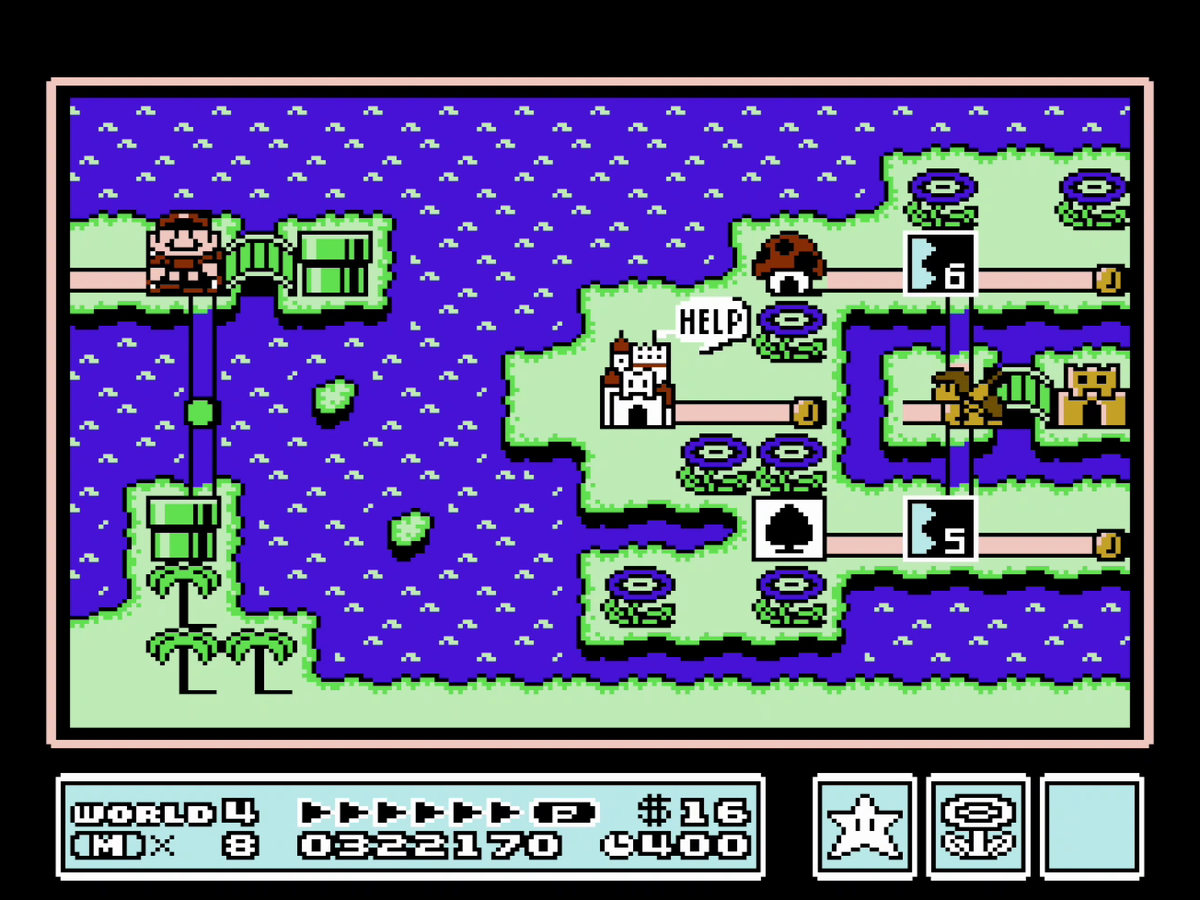 World 4 Map (Giant Land) - Super Mario Wiki, the Mario encyclopedia