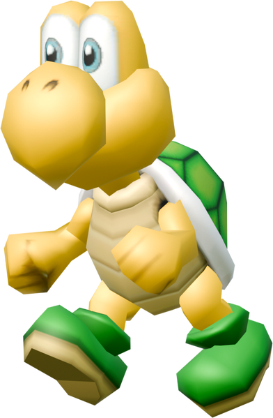 File:NSMBW Asset Model Koopa Troopa (Green) 1.png - Super Mario Wiki ...