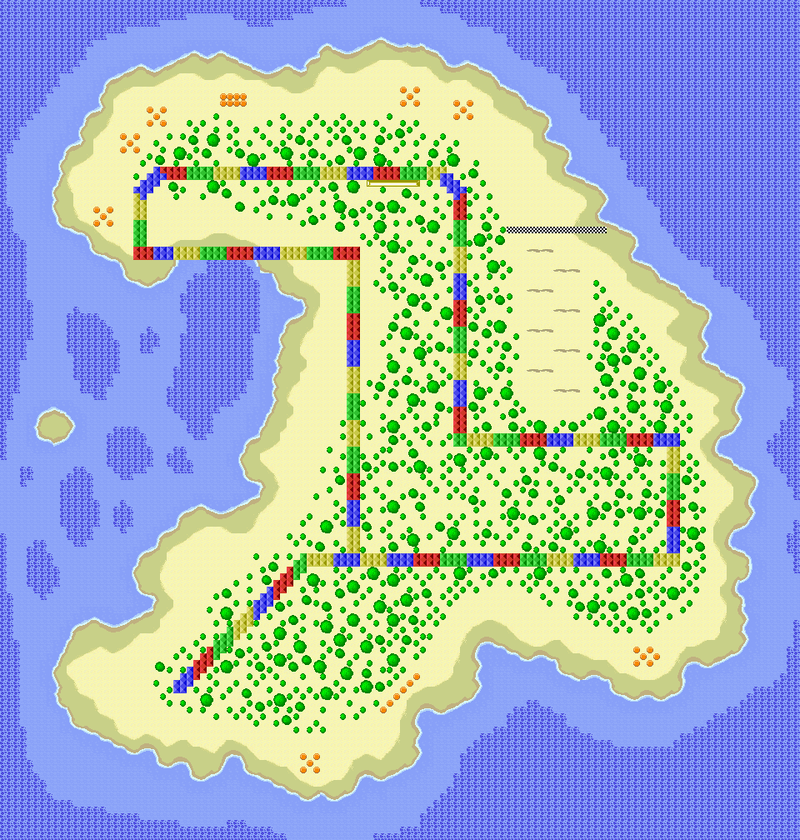 File:MKSC SNES Koopa Beach 2 Map.png - Super Mario Wiki, the Mario ...