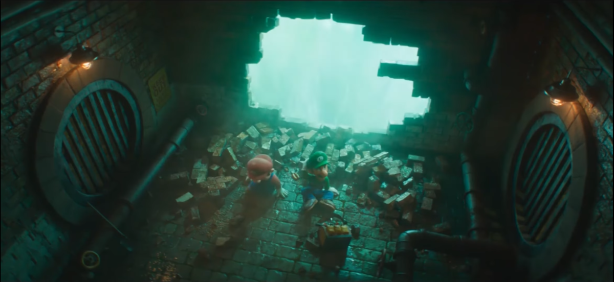 File:Falling down the pipes - TSMBM.png - Super Mario Wiki, the Mario ...