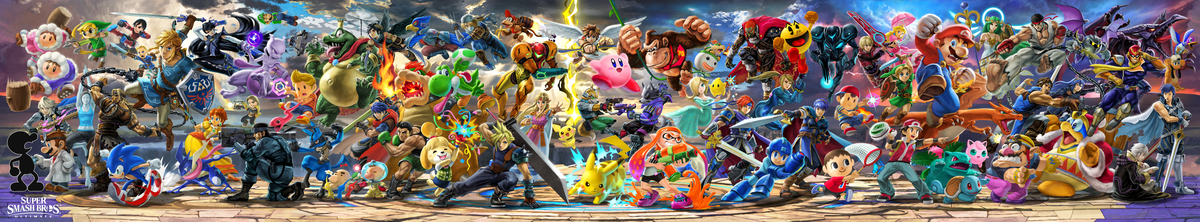 File:Super Smash Bros Ultimate panoramic art (4th version).png - Super ...
