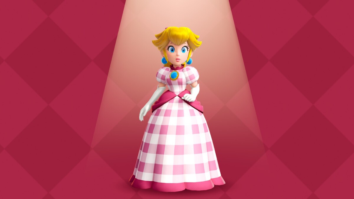 File:PPS Checkered Dress.jpg - Super Mario Wiki, the Mario encyclopedia