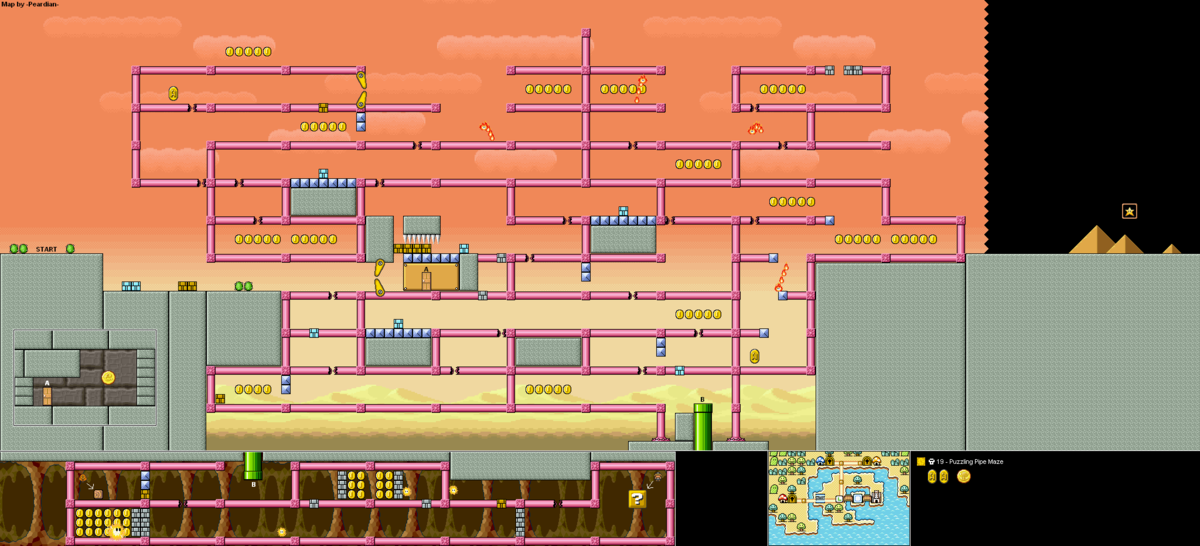 File:Puzzling Pipe Maze map.png - Super Mario Wiki, the Mario encyclopedia