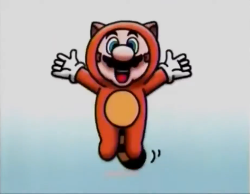 File:Tanooki Mario Japanese Advance commercial .png - Super Mario Wiki ...