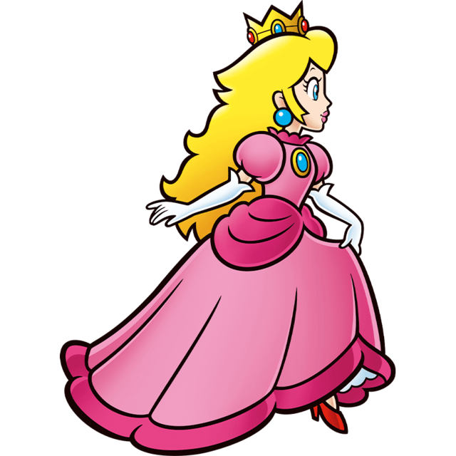 File:Peach Running 2D Shaded Artwork.png - Super Mario Wiki, the Mario ...