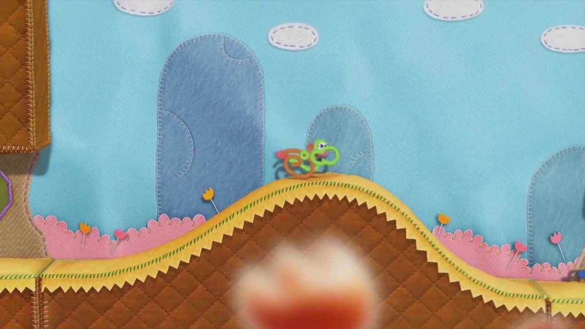 File:Yoshi's Woolly World - Hill Screenshot.png - Super Mario Wiki, the ...