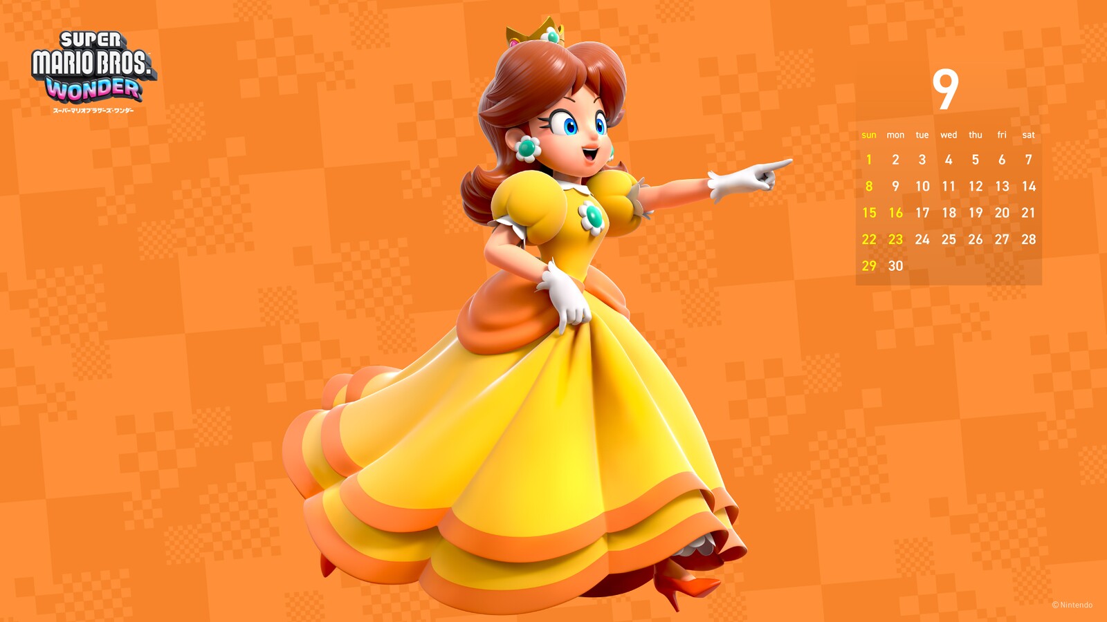 File:SMBW Artwork Wallpaper (September) 2.jpg - Super Mario Wiki, the ...