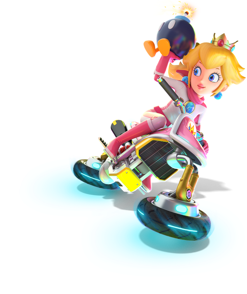File:MK8DX - Peach artwork transparent.png - Super Mario Wiki, the ...