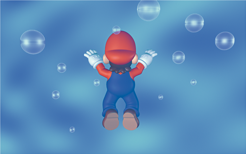 File:Mario Swimming Artwork (alt 3) - Super Mario 64.png - Super Mario ...